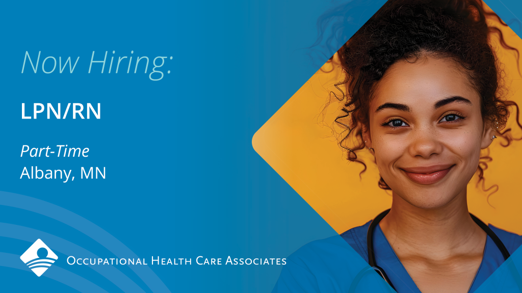 Part-Time LPN/RN: Albany, MN - Occupational Health Care Associates